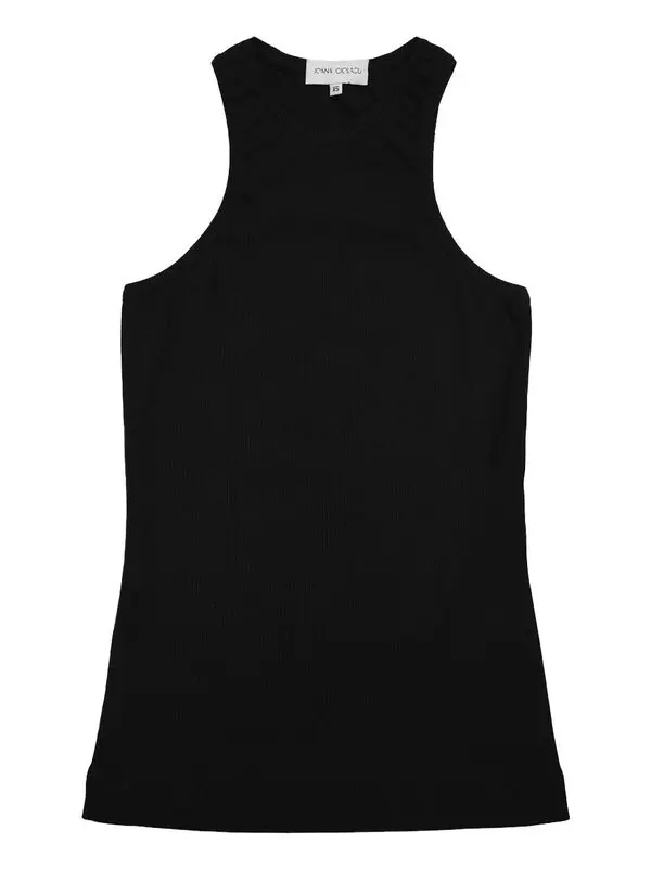 IOANA CIOLACU Ribbed Tank Top - Black