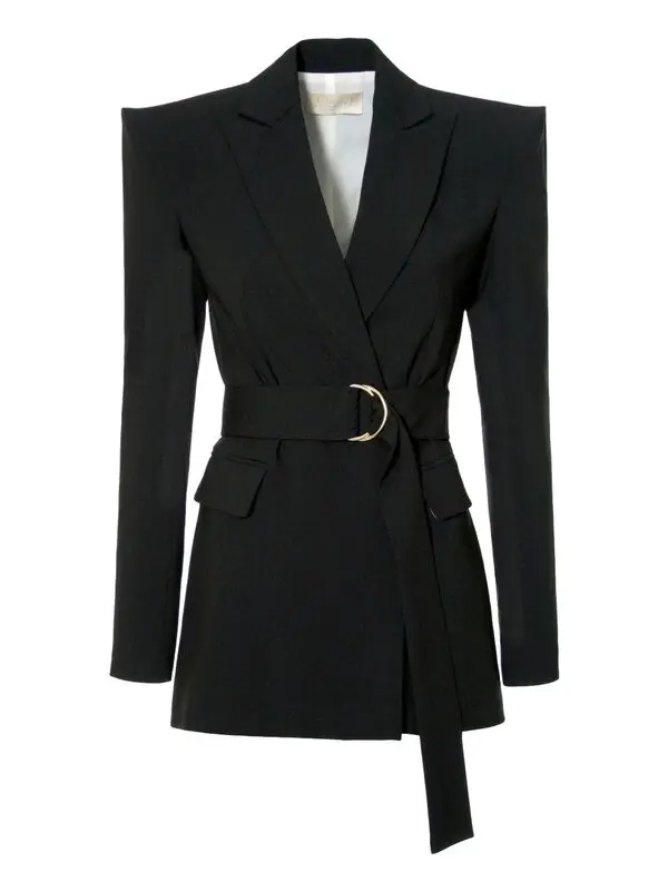 AGGI BY HALEWSKI Blazer Marina Neutral - Black