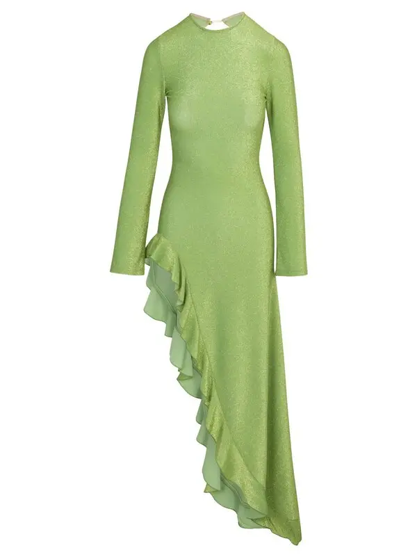 DELFI COLLECTIVE Rosalia Ruffle Dress - Green