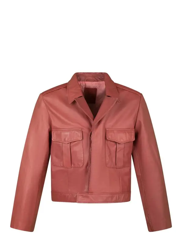 ZASTASTUDIO Classic Leather Biker Jacket - Brown