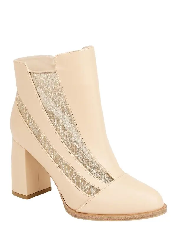 MOON D'ELLE Raggio Ankle Boots - Black/white/yellow
