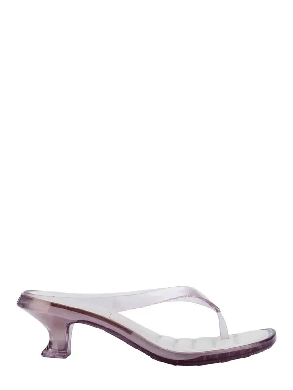 Melissa Thong Kitten Heel - White