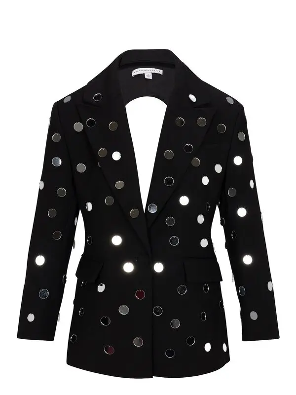 DELFI COLLECTIVE Mirror Disc Detailed Blazer - Black
