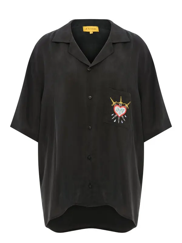 JE TE VEUX Trio Of Swords Shirt - Black