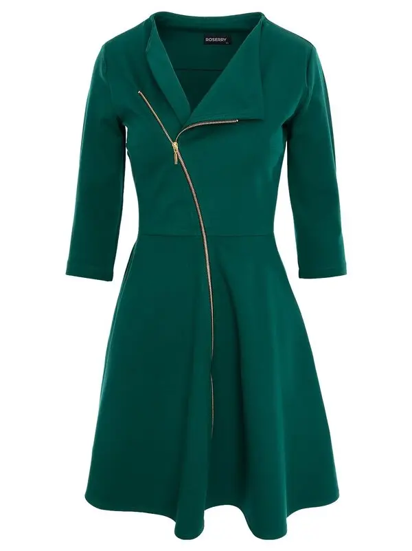 ROSERRY Chelsea A-line Jersey Dress - Green