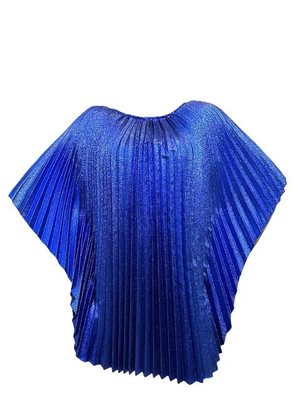 JULIA CLANCEY Madam Mini Electric Pleated Kaftan - Blue