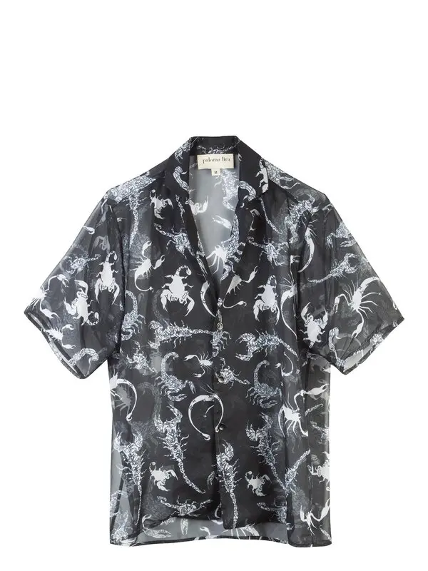 PALOMA LIRA Scorpios Chiffon Shirt - Black