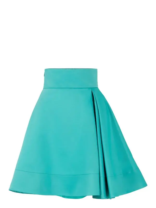 TIA DORRAINE A-line Mini Skirt - Green