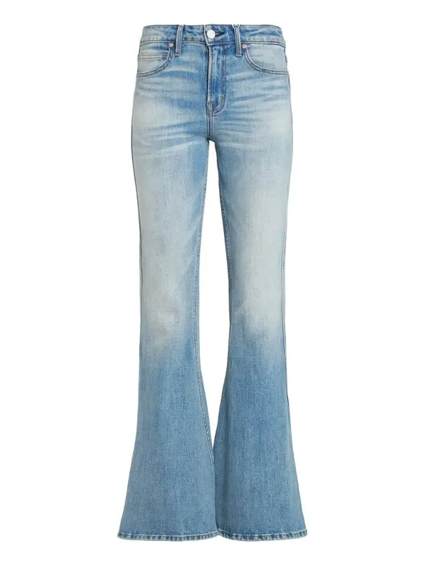 NOEND Jenith Curves Cascade Flare Jeans - Blue