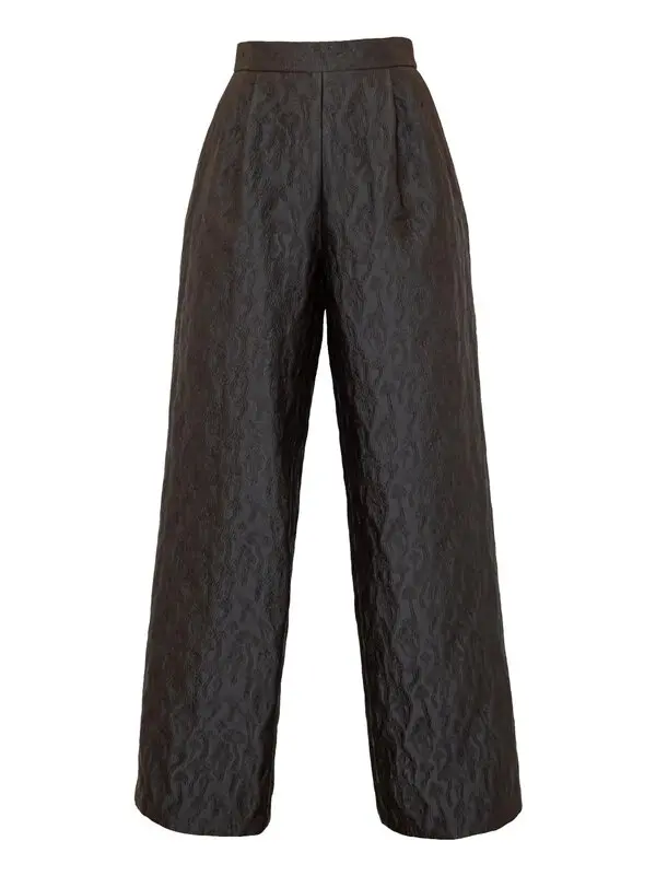 KAROLINA OZOLINSIUTE Moon Wide Leg Trousers - Black
