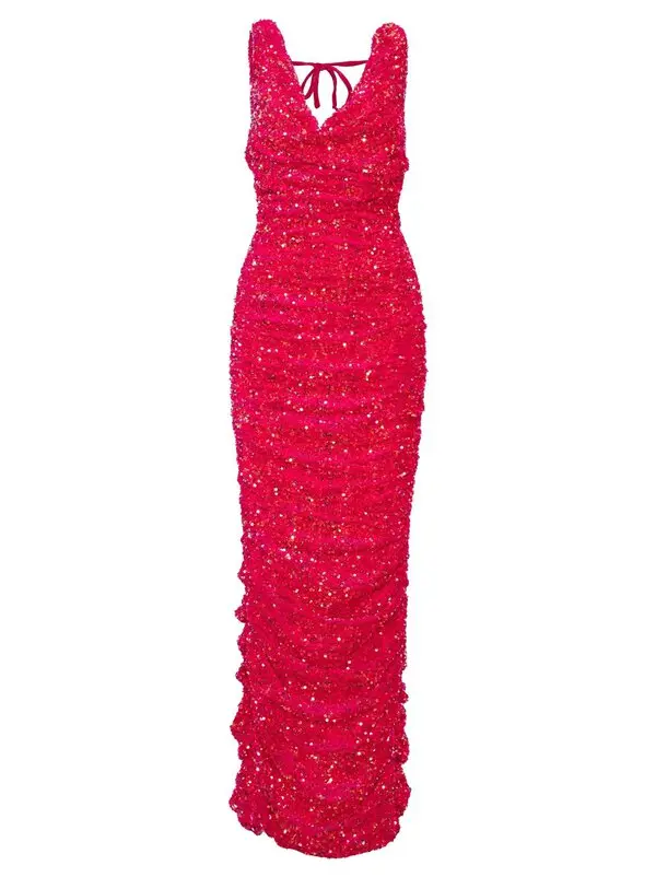 OFUURE Sequin Maxi Dress - Pink
