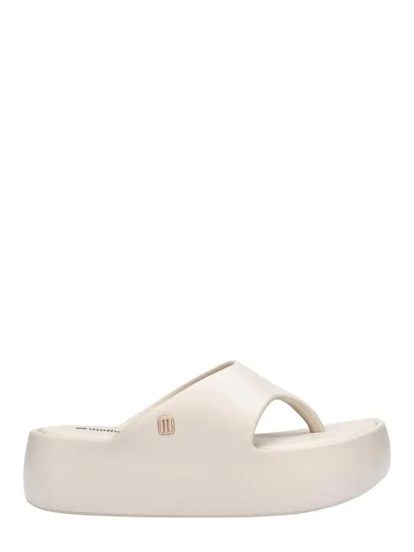Melissa Free Platform Thong Sandals - Beige