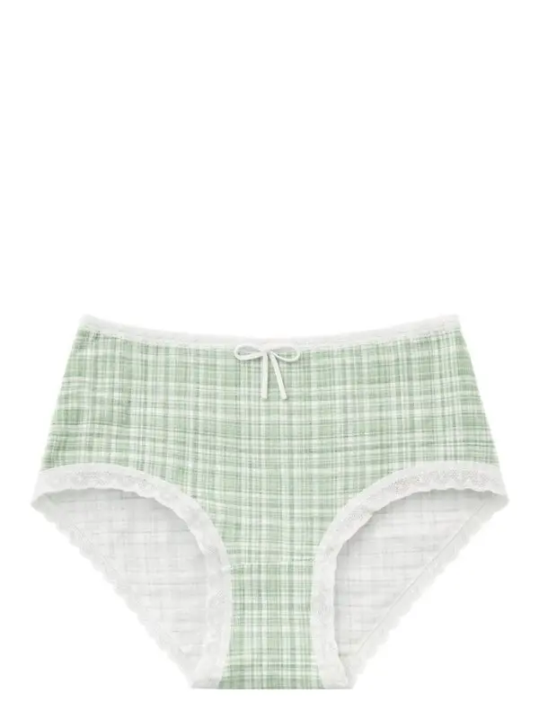 ADIBA Rosebud Cotton Brief - Green