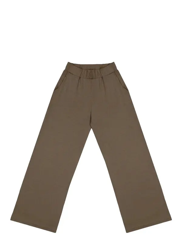 ALOHA FROM DEER Wide Leg Viscose Pants - Brown