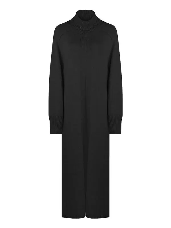 DREF Solaris Maxi Rollneck Knit - Black