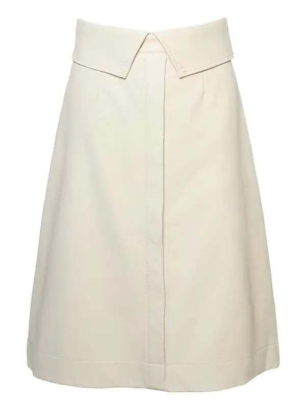 ZITO Vegan Leather Code Of Conduct A-line Skirt - Black