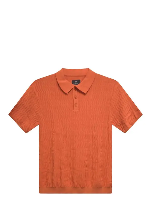 VUSTRA Gingersnap Luxe Knit Polo - Orange