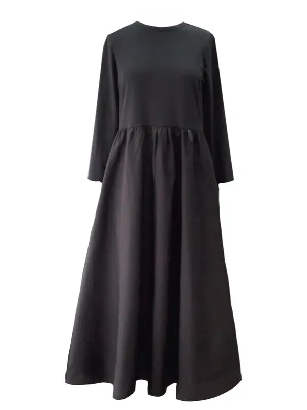 FROCK TALES Amiira Midaxi Dress With Pockets - Black