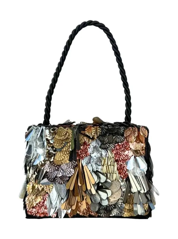 SIMITRI Polished Pinata Mini Bag - Gold/silver