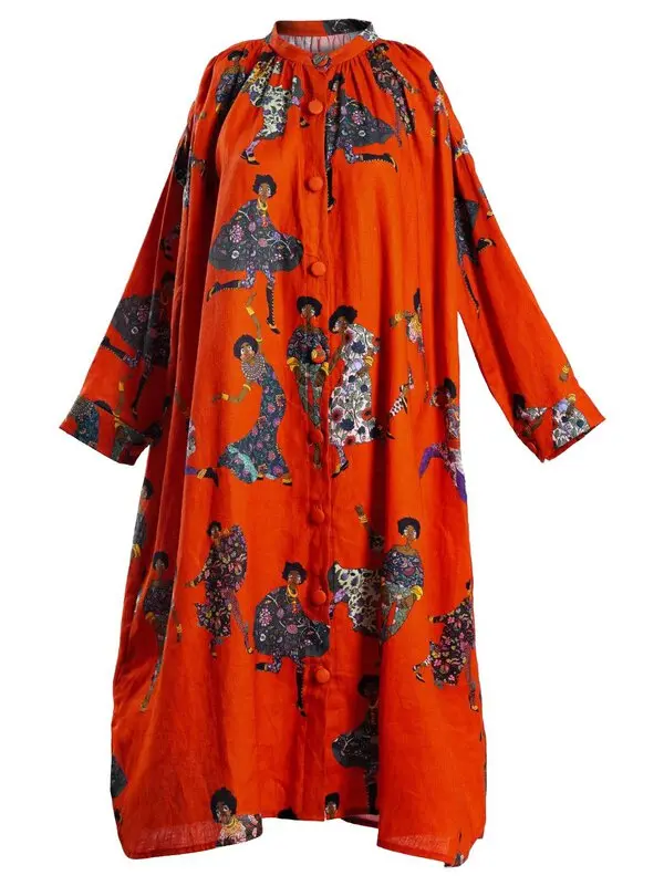 A.NTY STORY Lady Gayle Shirt Dress - Red