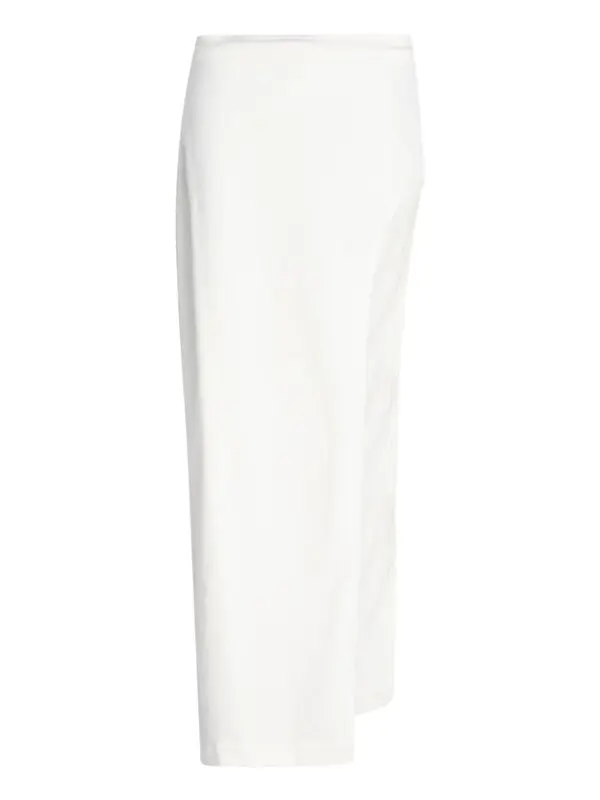 CIRCULAR PATH Maxi Denim Skirt - White