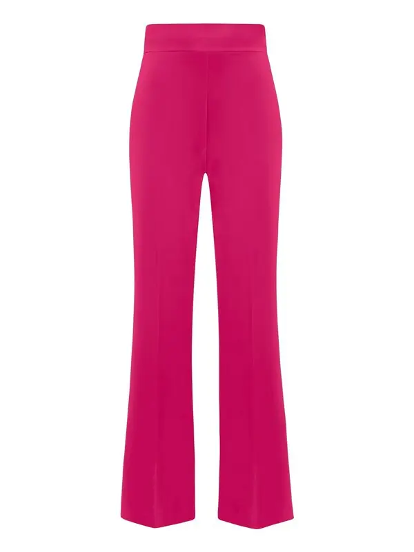 TIA DORRAINE High-waist Flared Trousers - Pink