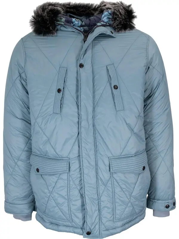 LORDS OF HARLECH Patrick Parka - Green/blue