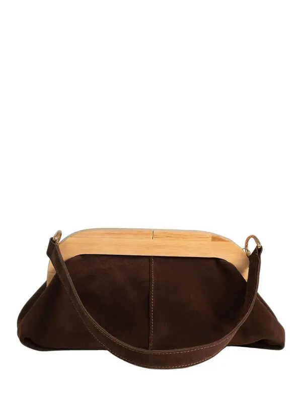 TARA STUDIO Bella Suede Leather Bag - Brown