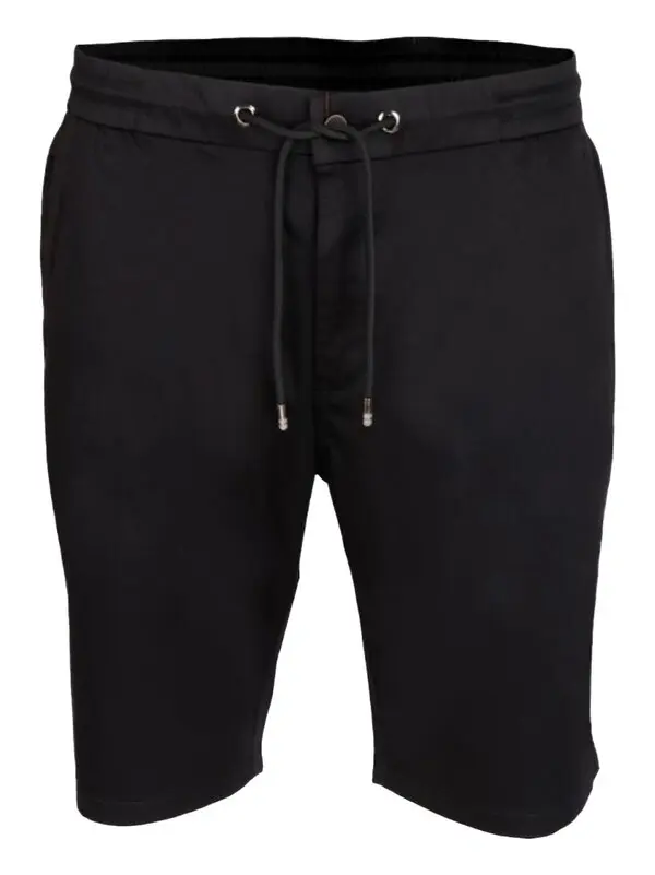 DAVID WEJ Plain Drawstring Shorts - Black