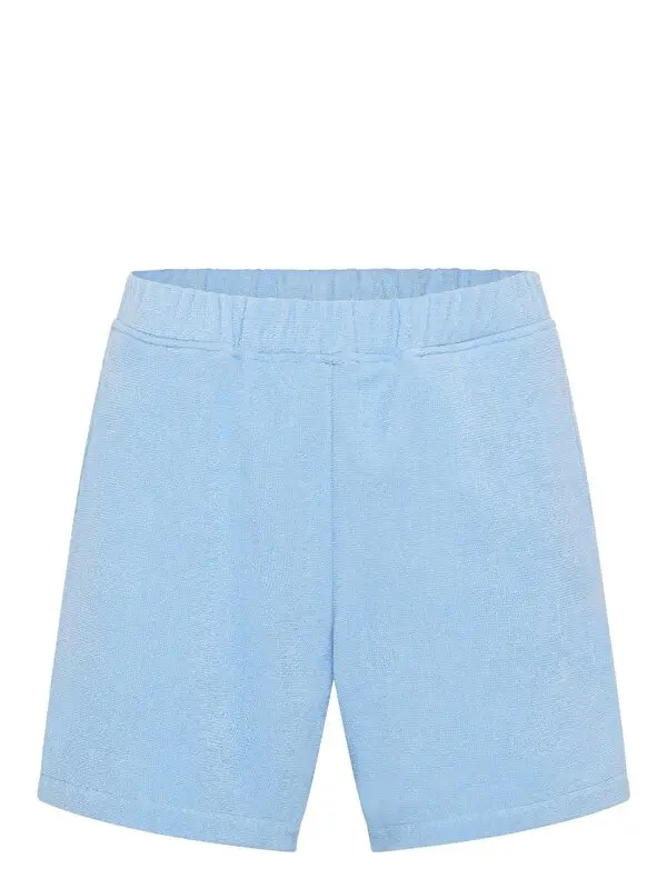 LITTLE MARINER Coastal Terry Shorts - Blue