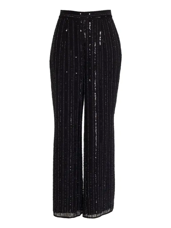 ROSE & NANCY Aurora Sequin Trousers - Blue
