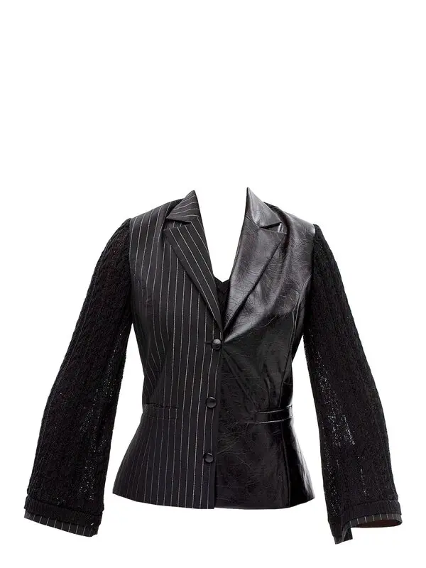 MAISON BOGOMIL Framed Tension Blazer - Black