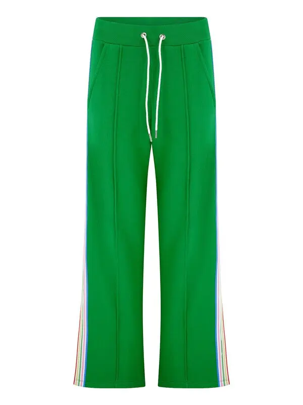 SUGARHILL BRIGHTON Enya Rainbow Stripe Joggers - Green