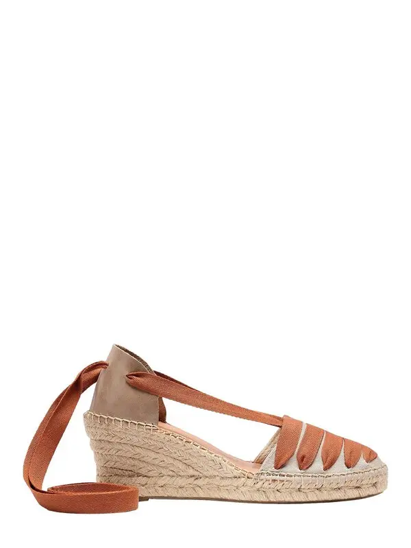NAGUISA Moraira Wedge Espadrilles - Orange