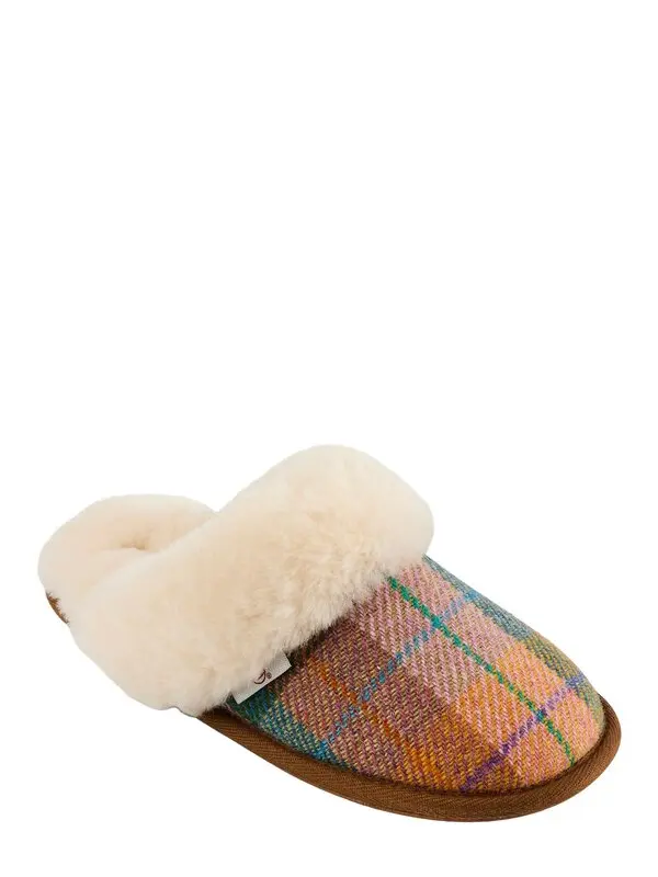 BEDROOM ATHLETICS Kate Harris Tweed Mule Slippers - Brown