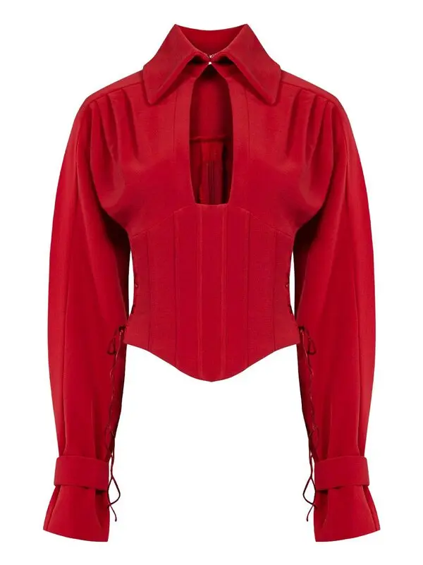 PCFG Corset Blouse - Red