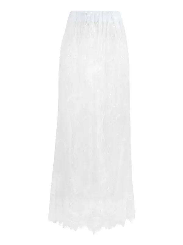 SASHA LA MER Lisa Lace Skirt - White