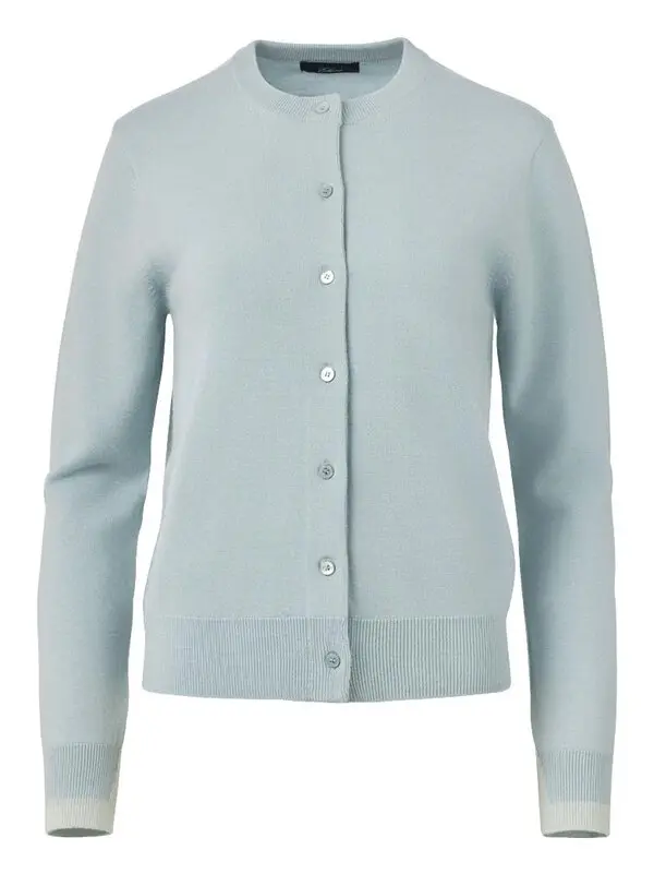 ELUNE MODE Classic Crewneck Cardigan - Blue
