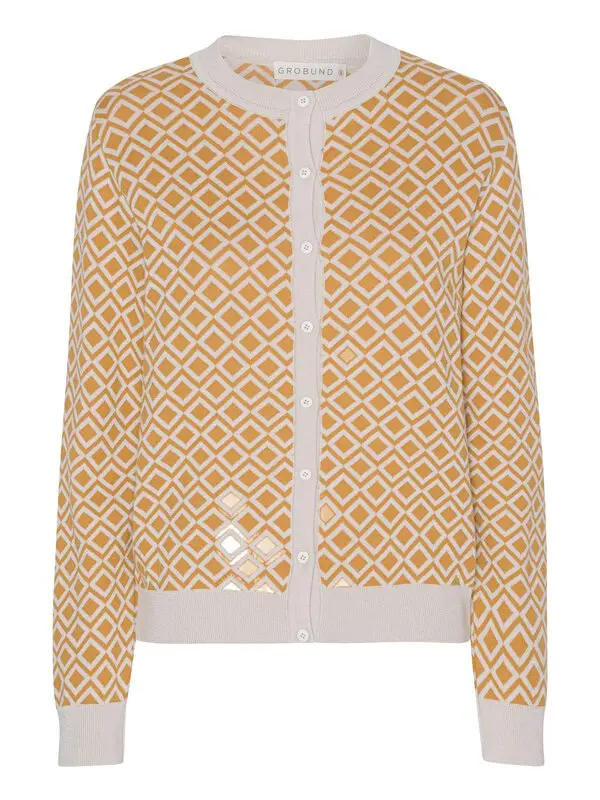 GROBUND Augusta Knit Cardigan - Orange