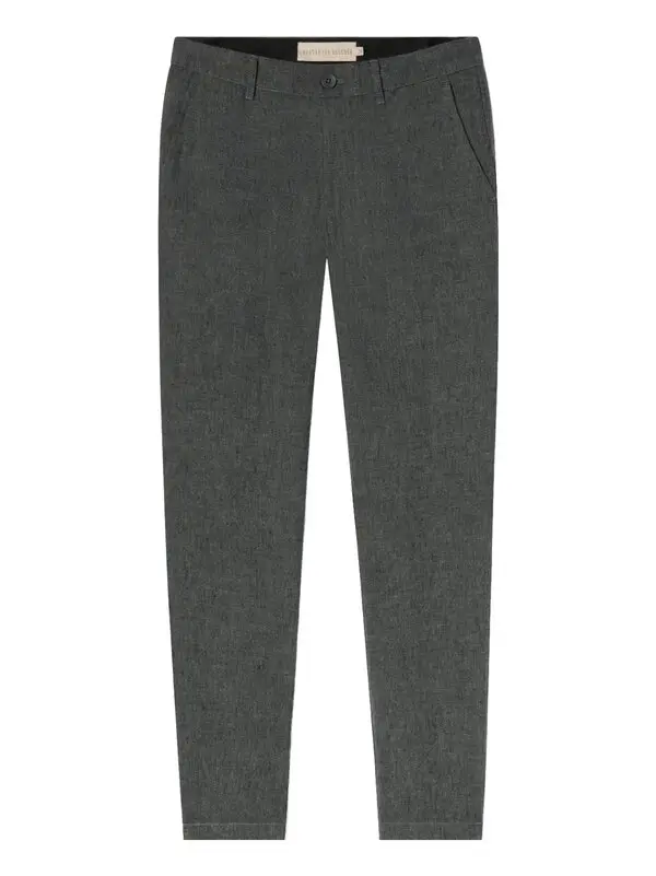 WESTON JON BOUCHER Havana Comfort Linen Slim Pants - Grey