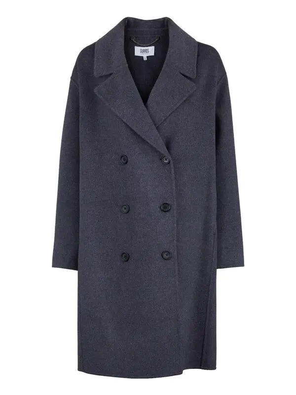 GUARDS LONDON Flora Wool Cashmere Double-breasted Coat - Grey