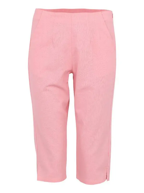 ZETAYE Celeste Linen Cotton Capri Pant - Pink