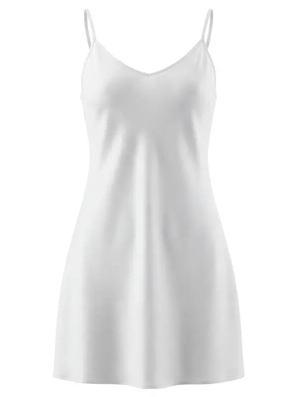 VIMISSIA Ivory Silk Mini Slip Dress - White