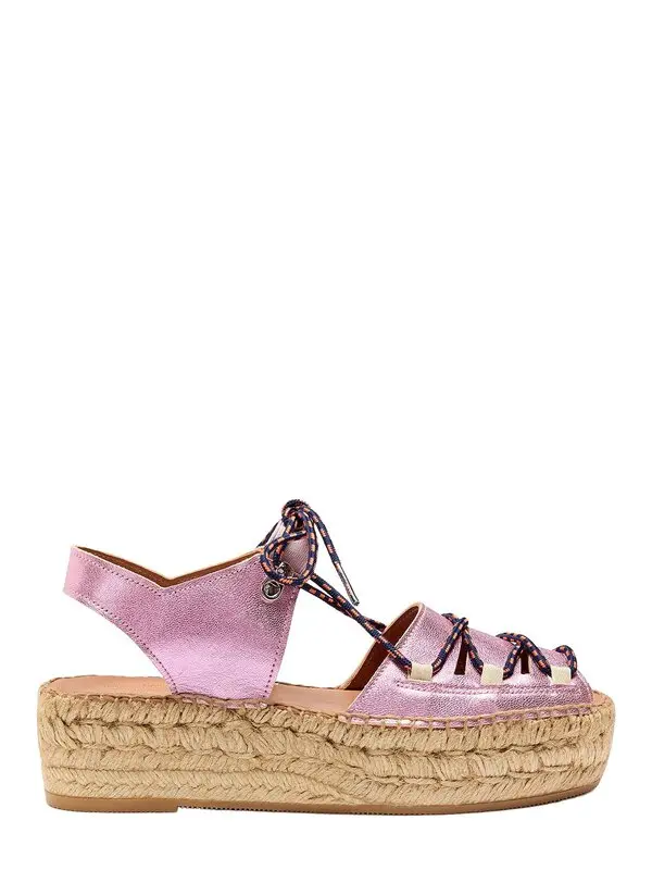 NAGUISA Cima Metal Espadrille - Pink