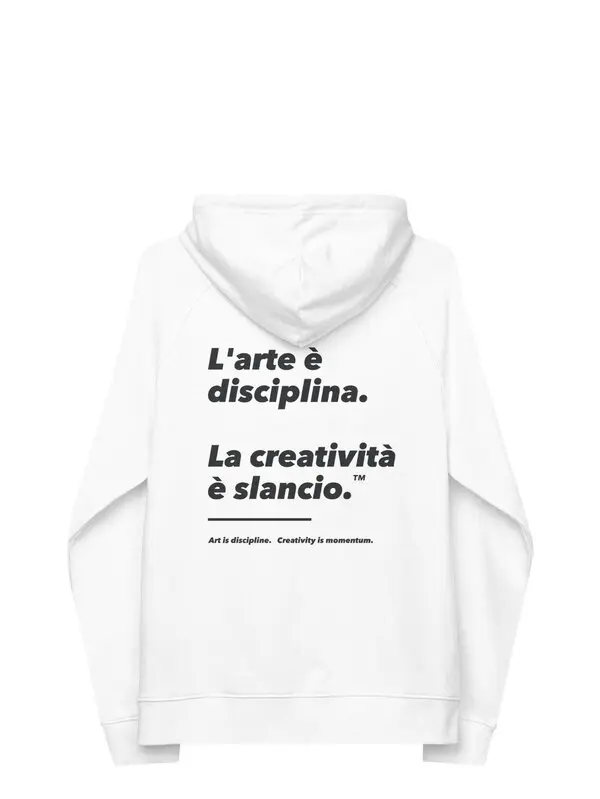 ANCHOR & CREW Art & Momentum Creative Standard Organic Cotton Hoodie - White