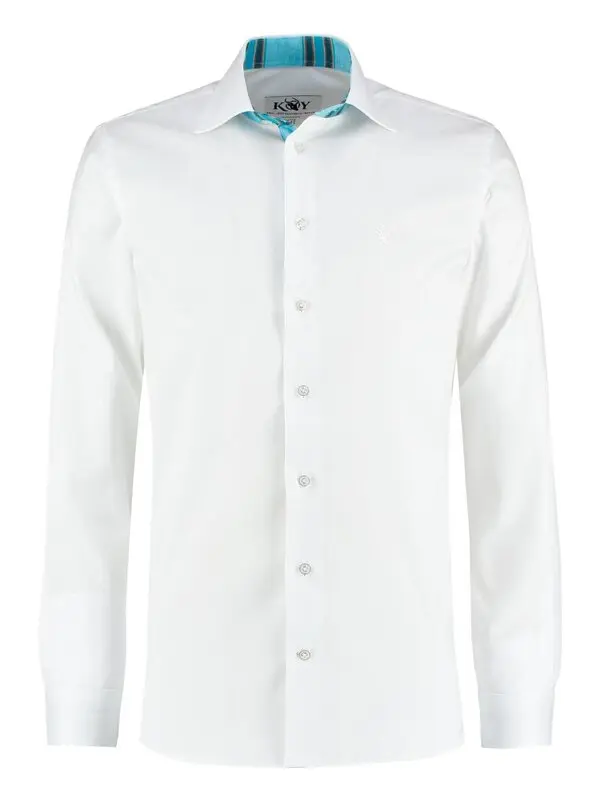 KOY CLOTHING Pinpoint Oxford Shirt - White