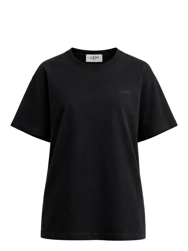 LOOM ARCHIVES Oversized Cotton T-shirt - Black