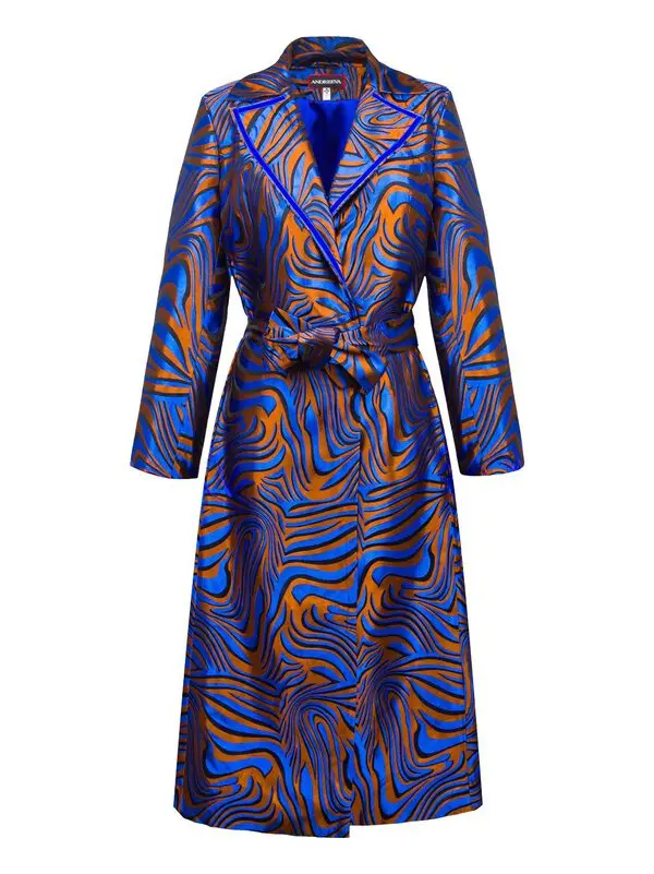 ANDREEVA Marilyn Long Coat - Blue