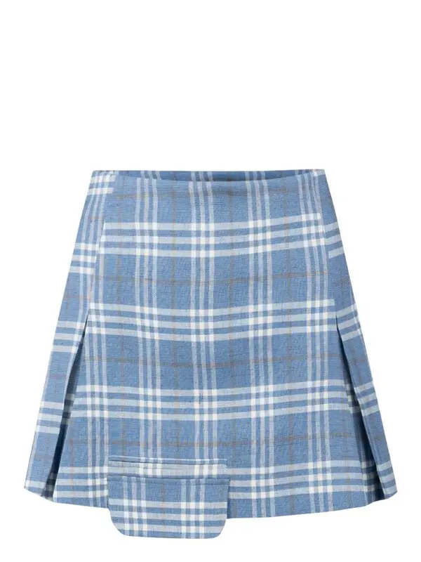 PCFG Pleated Mini Skirt - Blue