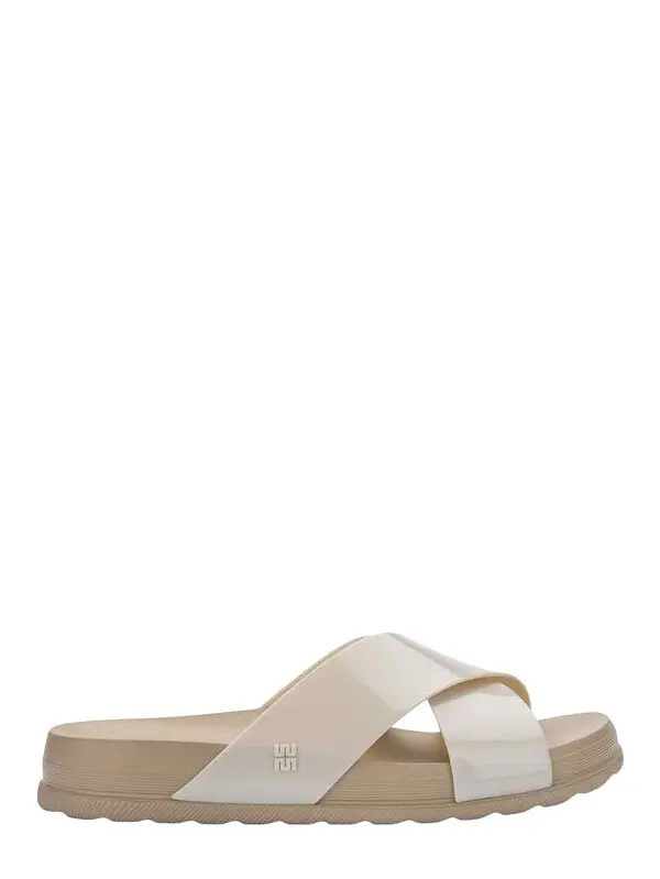Melissa Cozy Cross Slides - Beige